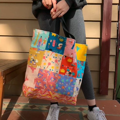 Easy Quilted Tote Bag Tutorial