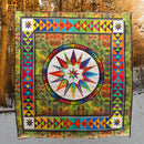 Colorful Compass Rose CLM0411102 Art Quilt