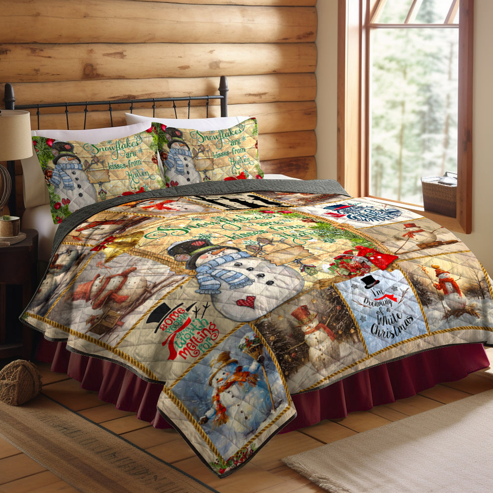 Snowman Quilt Bed Set CLM060905